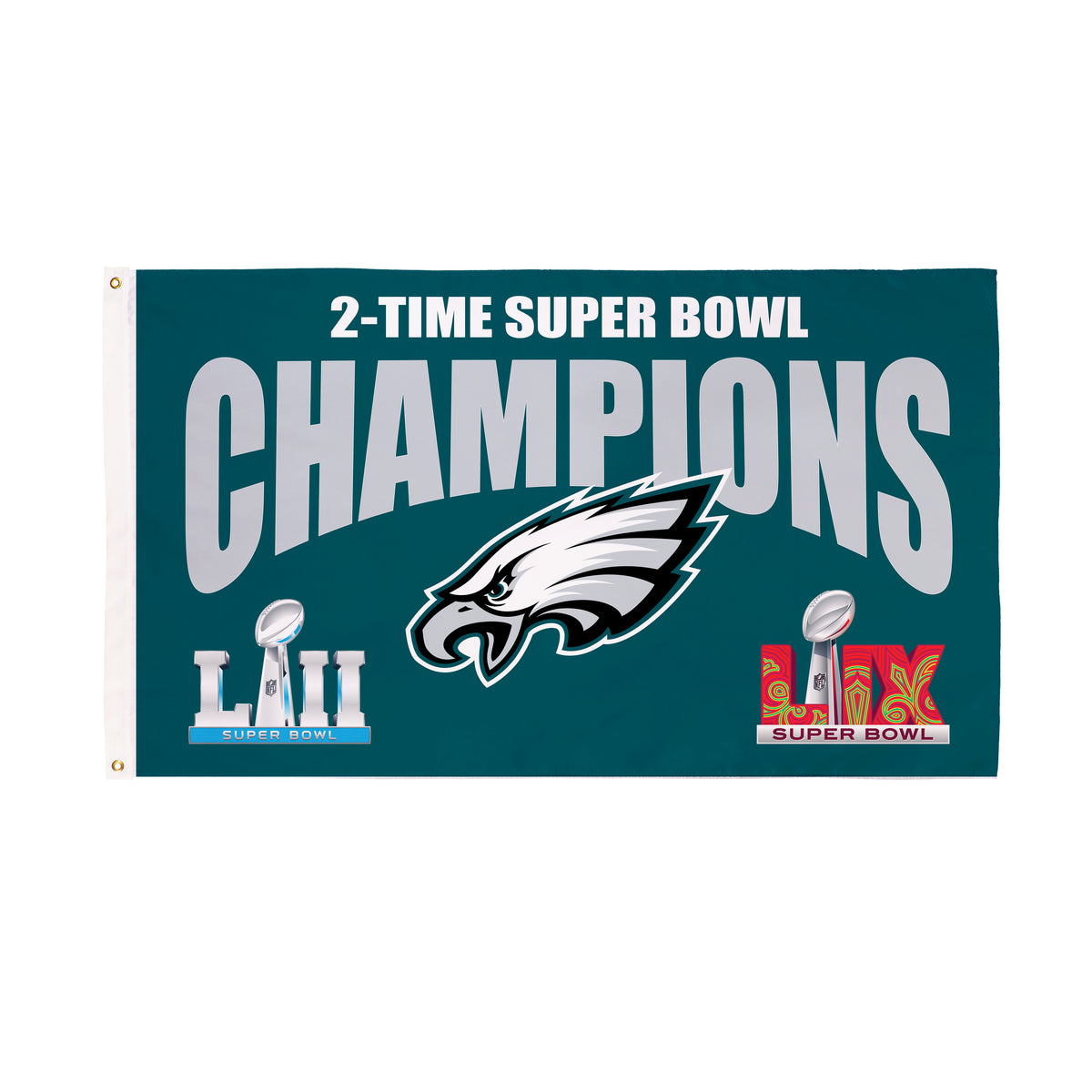 Philadelphia Eagles Multi-Win Super Bowl Champions Football 3x5 Flag ...