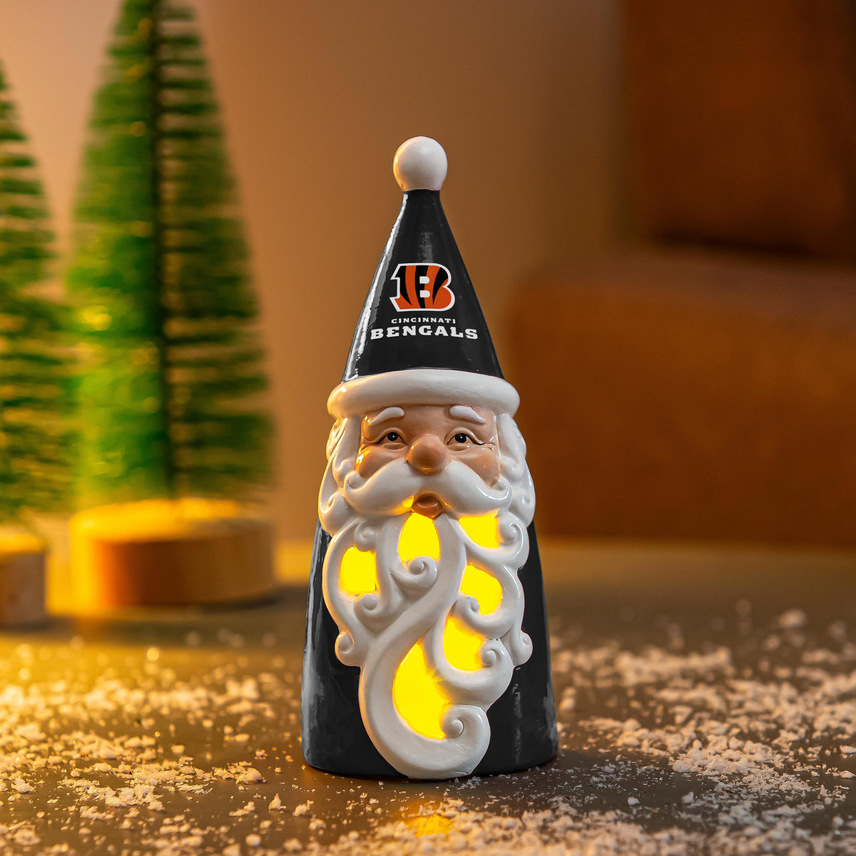 Cincinnati Bengals Santa LED Statuary, 8" – Team Sports America