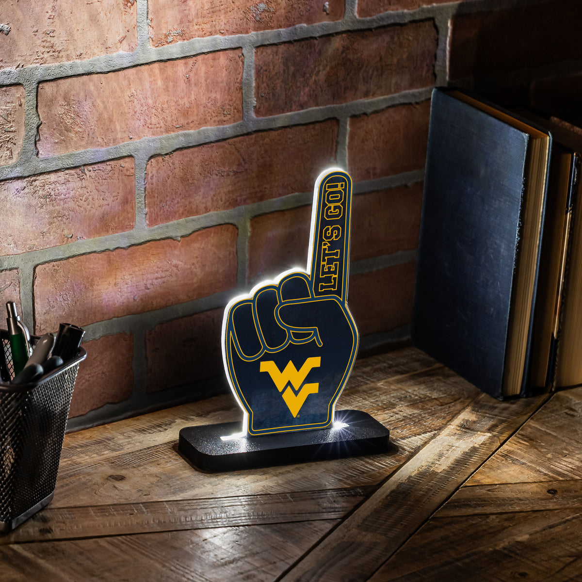 West Virginia University College Foam Finger Desklite LED Décor – Team ...