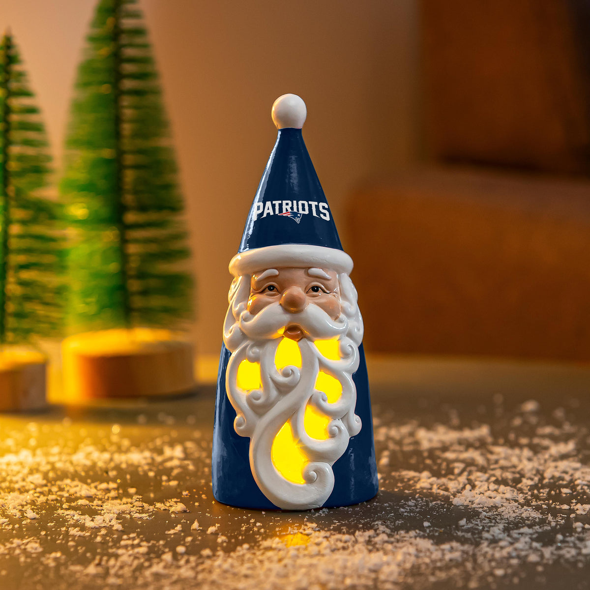 New England Patriots Santa LED Statuary, 8" – Team Sports America