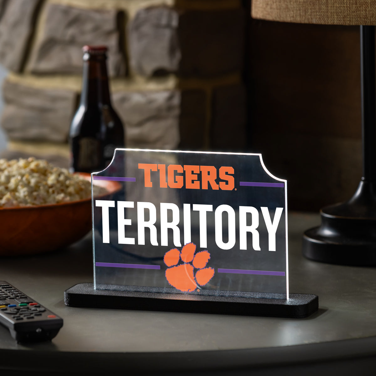 Clemson University College Rectangle Desklite LED Decor – Team Sports ...