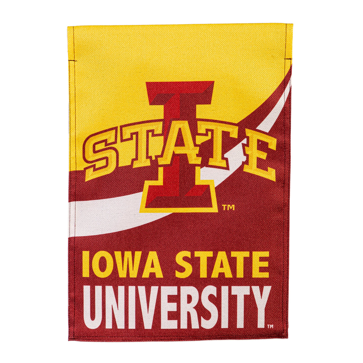Iowa State University Burlap Flag GDN Size – Team Sports America