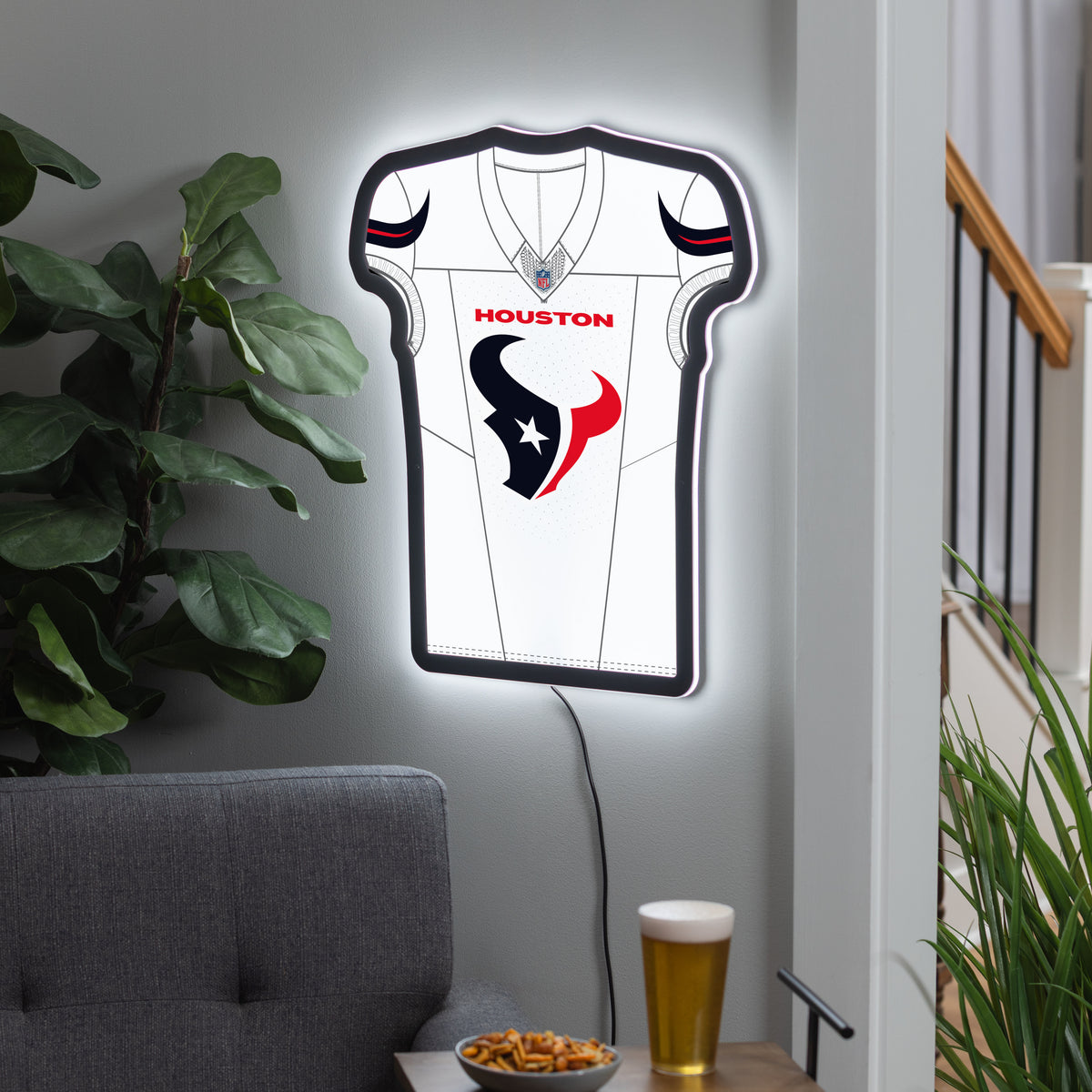 Houston Texans NFL Football Jersey Edgelite LED Decor – Team Sports America
