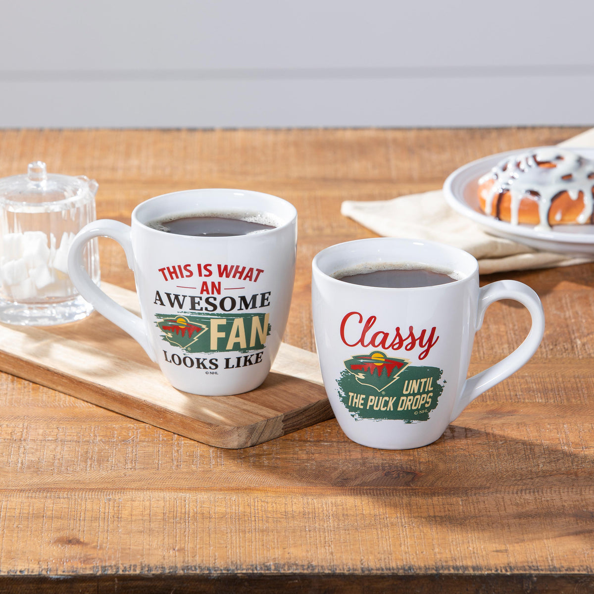 Ceramic Cup o' Java 17oz Gift Set, Minnesota Wild – Team Sports America