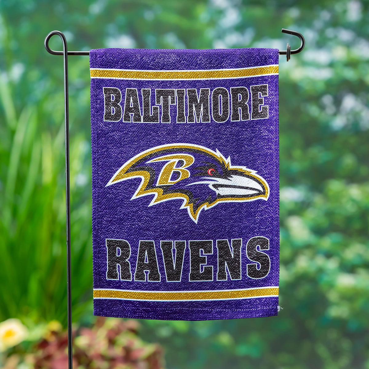 Embossed Suede Flag, GDN Size, Baltimore Ravens – Team Sports America