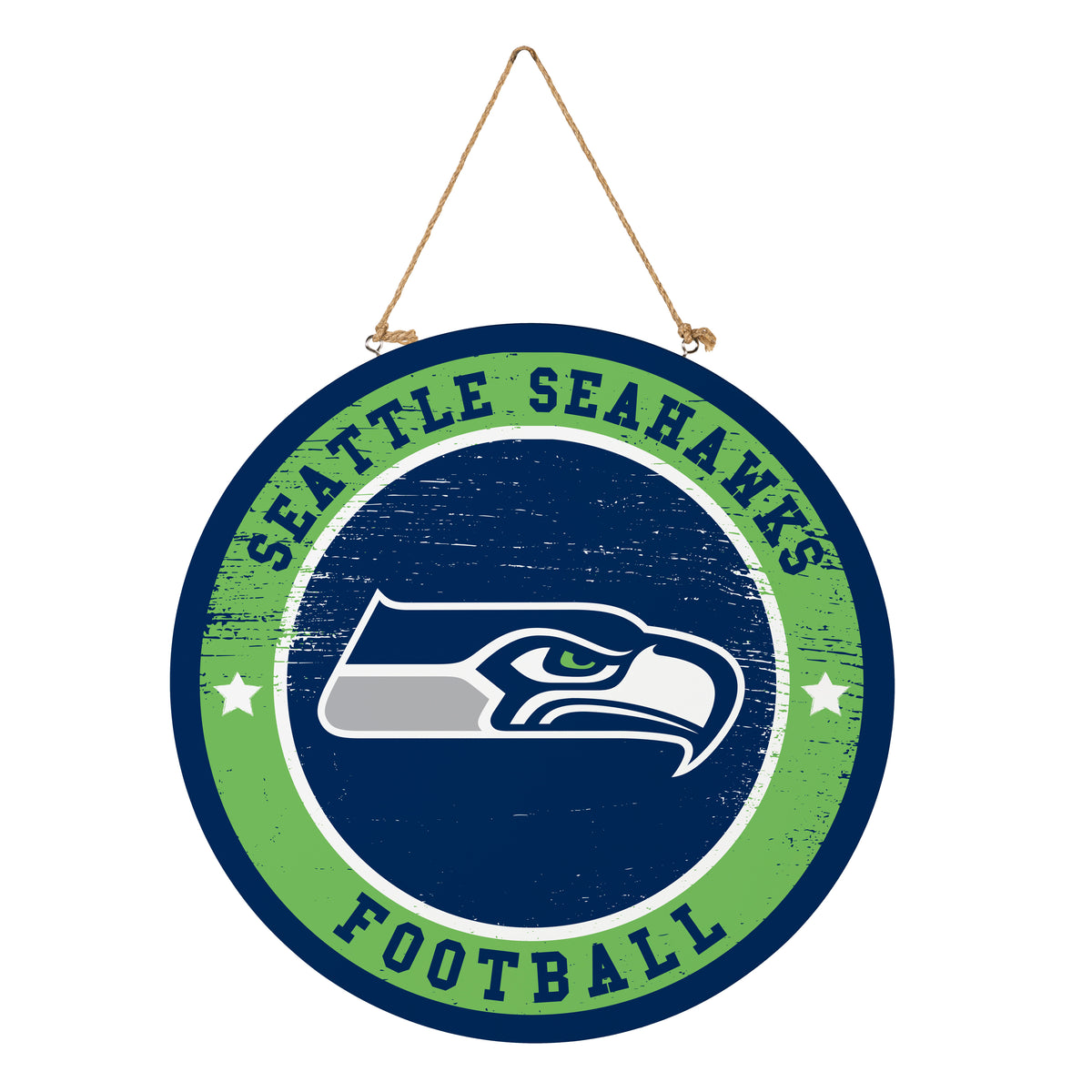 Seattle Seahawks Round Door Décor with Hanging Rope, 18x18 – Team ...