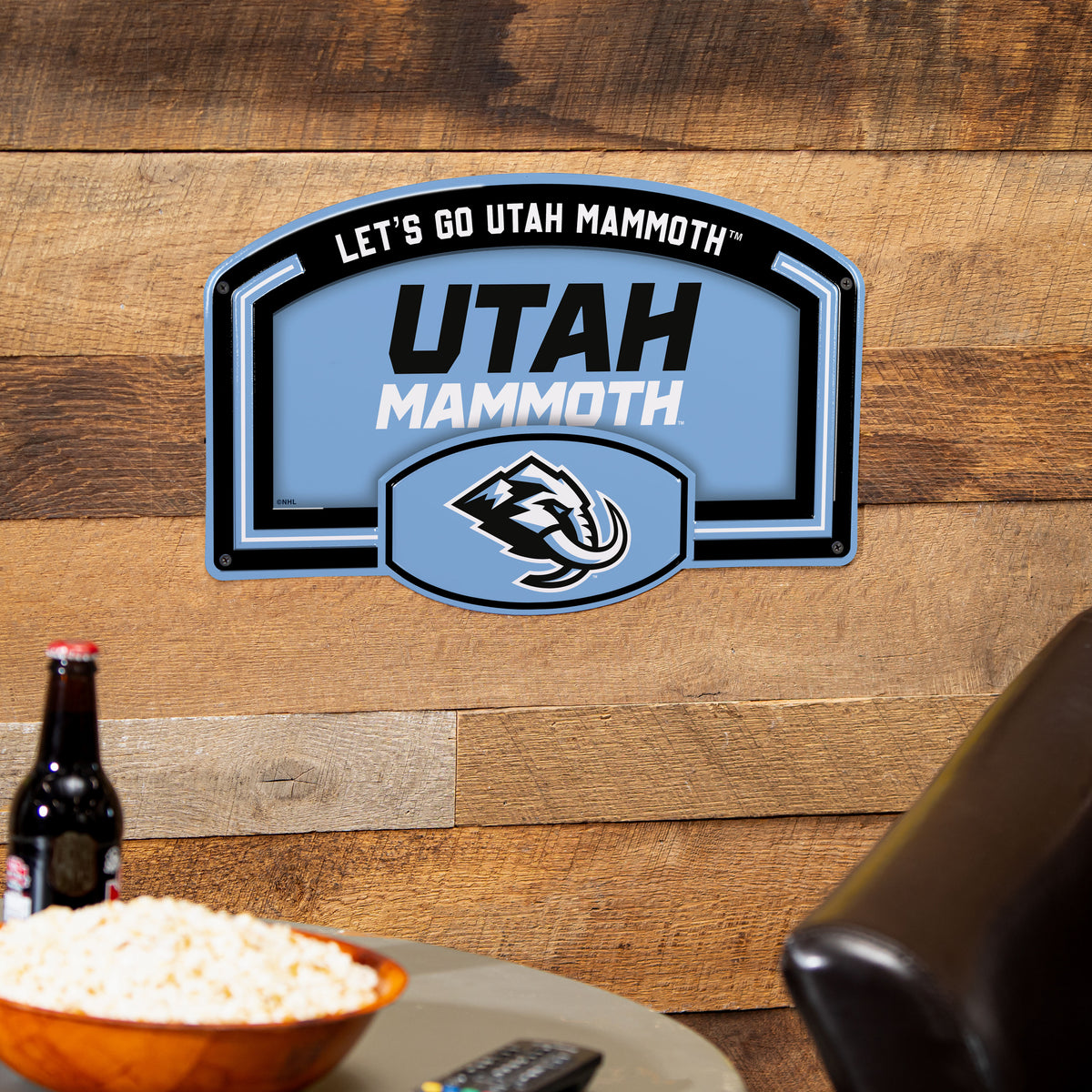 Utah Mammoth USA Embossed Steel Wall Sign, 11" x 17" – Team Sports America