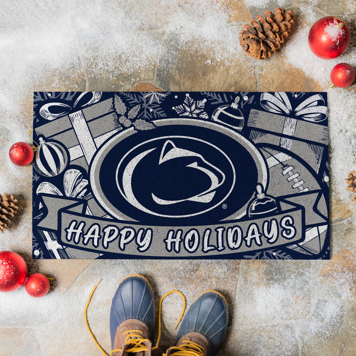 Penn State Holiday PVC Mat, 28"x16" – Team Sports America