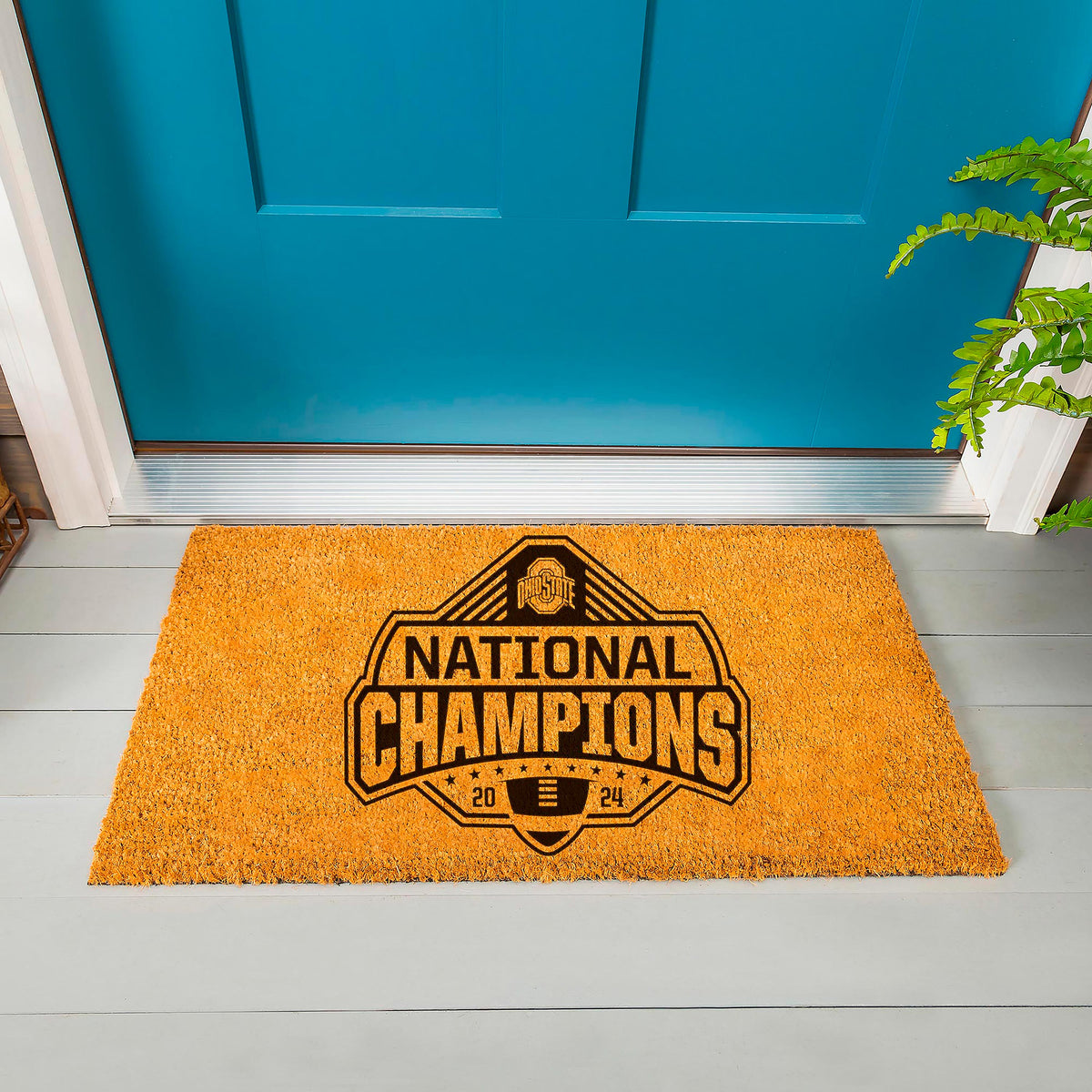 Ohio State University CFP National Champions 2025 Coir Mat, One Color ...