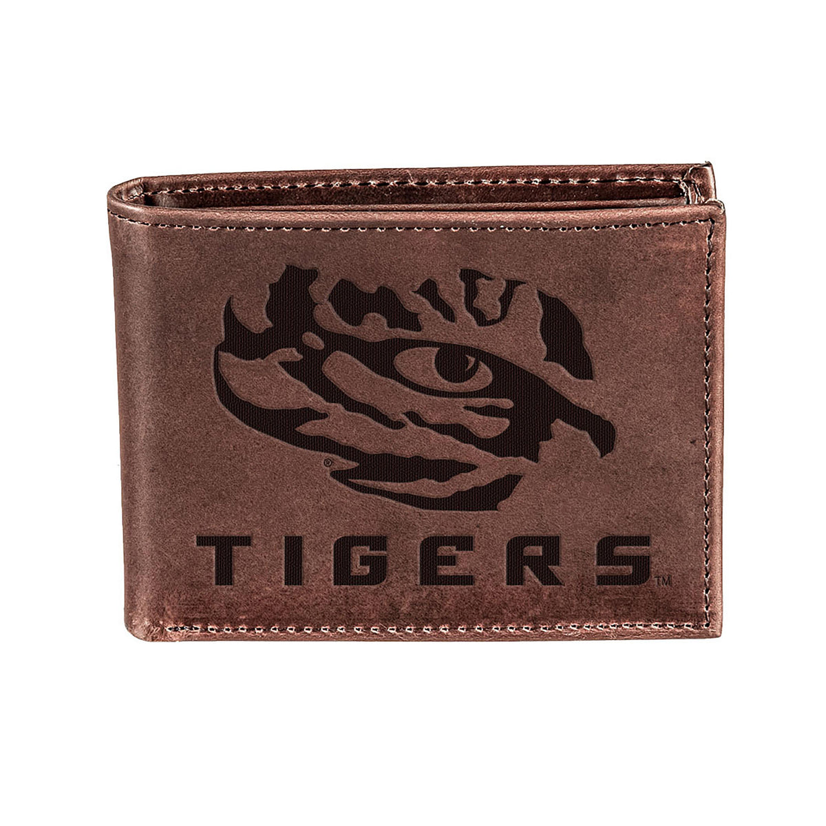 LSU, Bi-Fold Wallet, Brown, CH, 100% Genuine Leather – Team Sports America