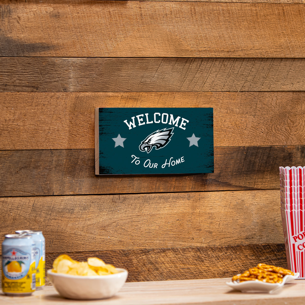 Philadelphia Eagles Wood Wall Sign, 6x11 – Team Sports America