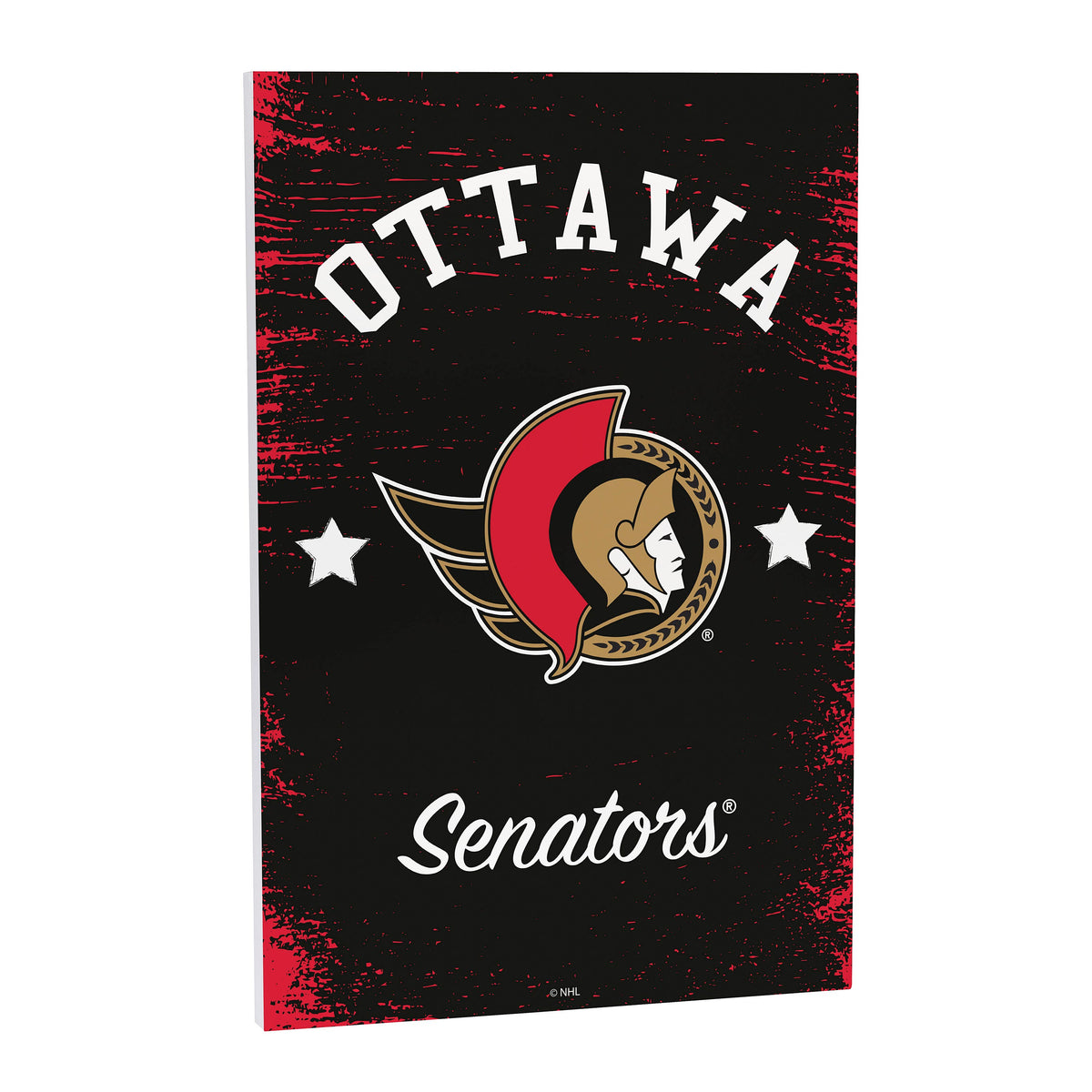 Ottawa Senators Wood Wall Sign, 16x24 – Team Sports America