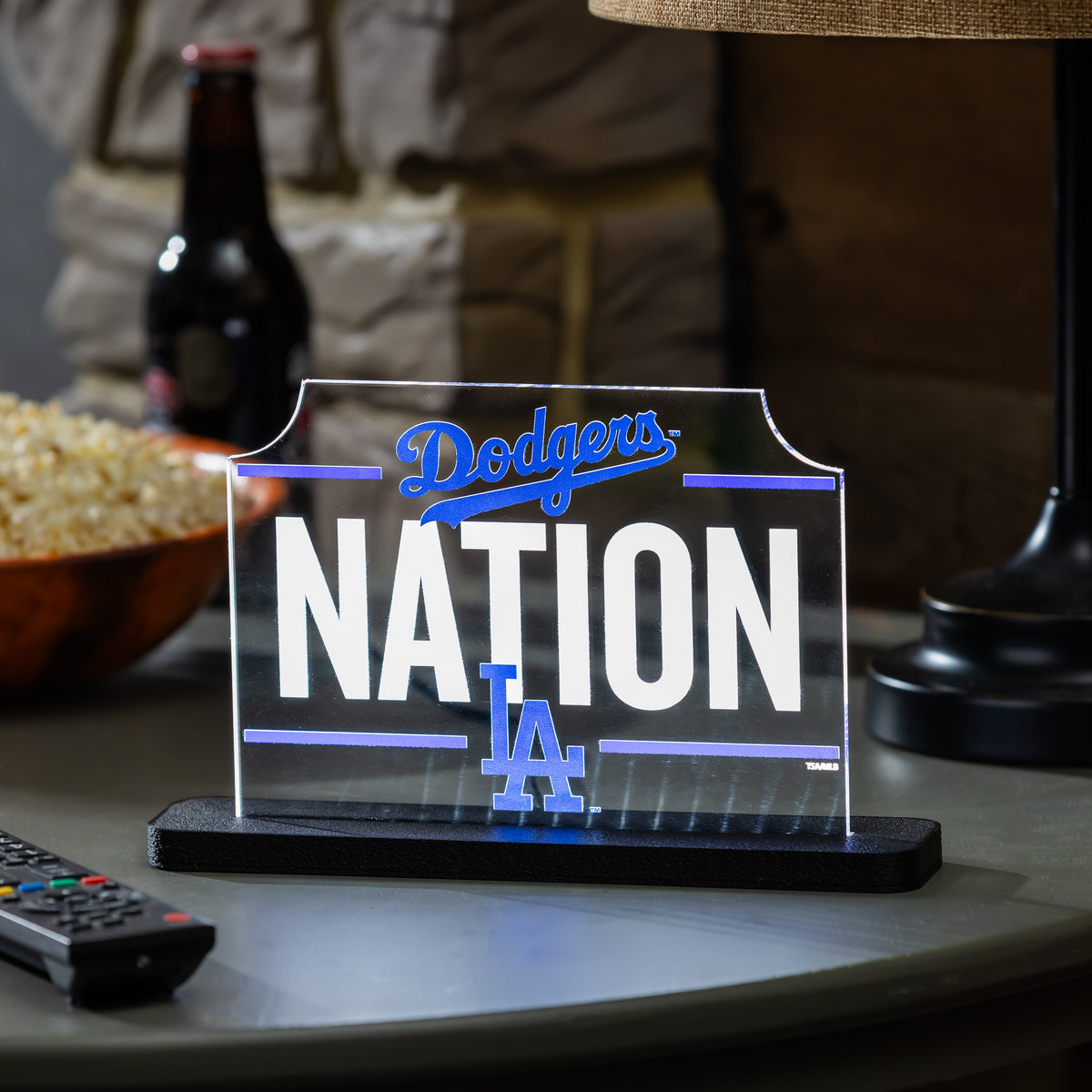 Los Angeles Dodgers Baseball Rectangle Desklite LED Decor – Team Sports ...