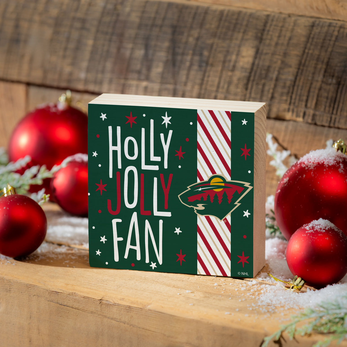 Minnesota Wild Block, Holiday, 6x6 – Team Sports America