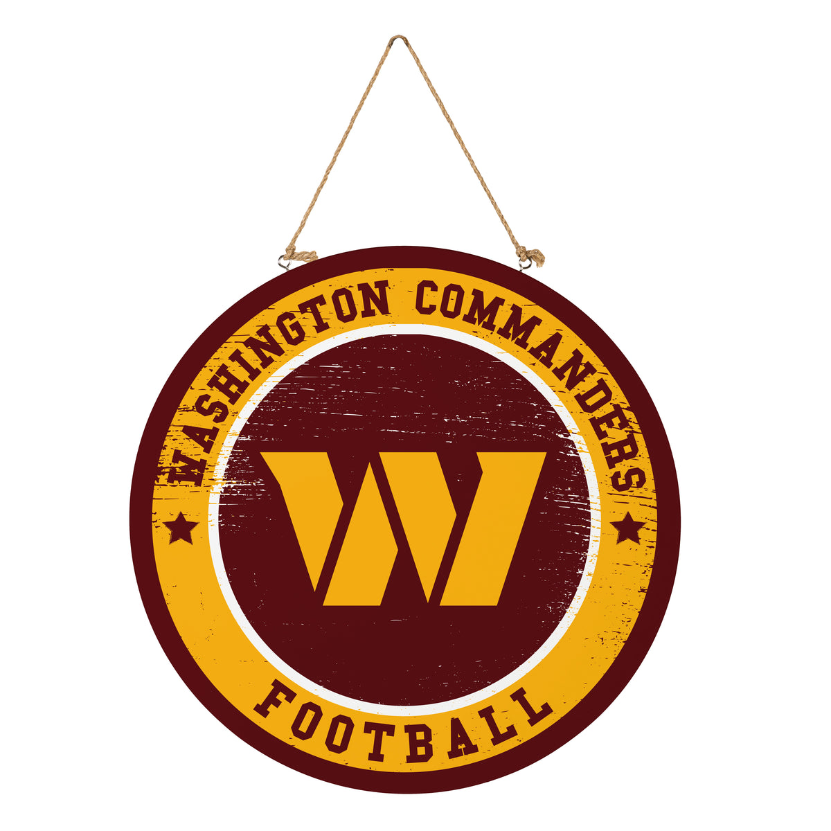 Washington Commanders Round Door Décor with Hanging Rope, 18x18 – Team ...