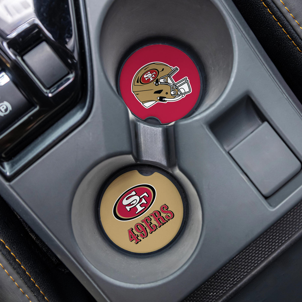 San Francisco 49ers Car Coaster Set, 2pc – Team Sports America