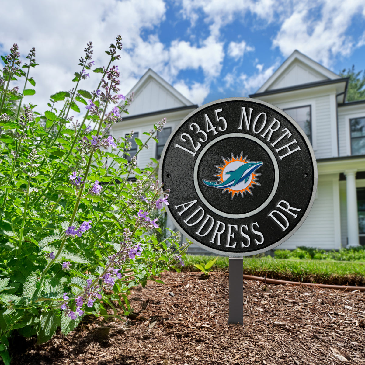 Miami Dolphins 9" Round Personalized Logo Plaque – Team Sports America