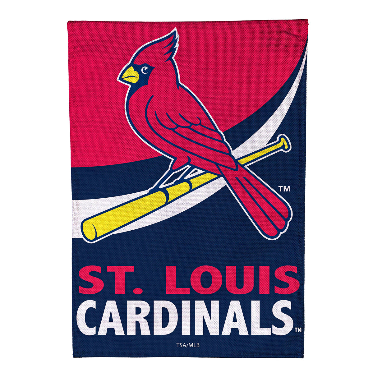 St Louis Cardinals Burlap House Flag – Team Sports America