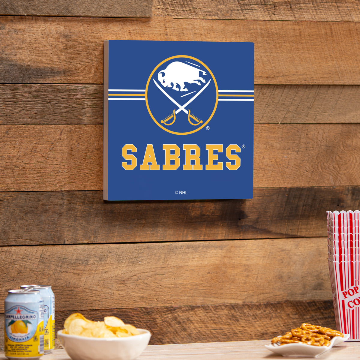 Buffalo Sabres Wood Wall Sign, 12x12 – Team Sports America
