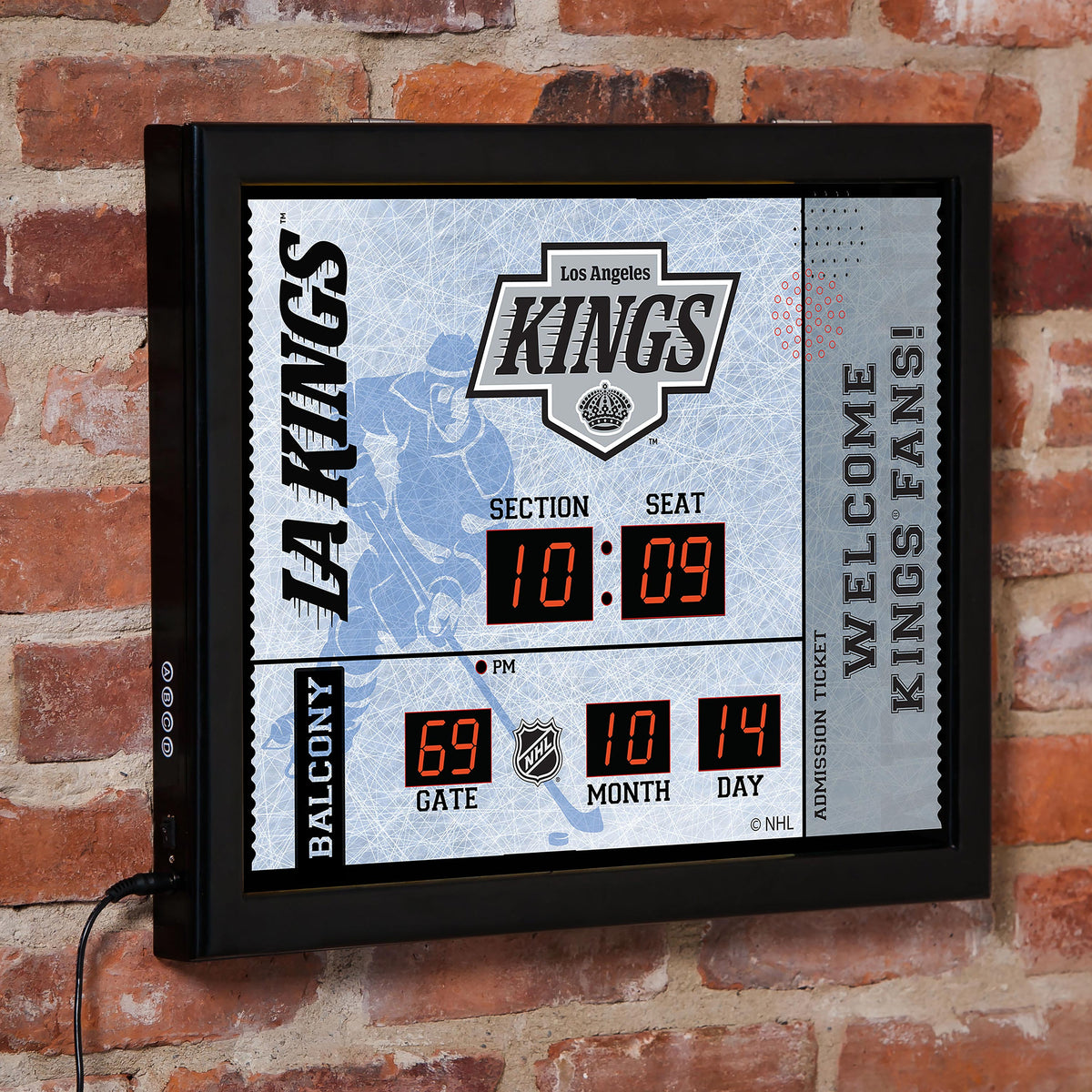 Scoreboard Wall Clock, Los Angeles Kings – Team Sports America