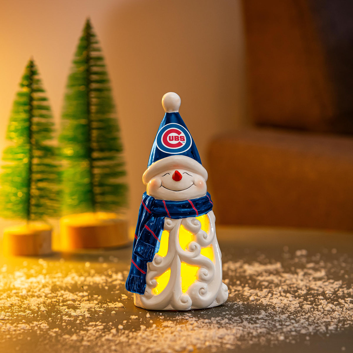 Chicago Cubs Snowman LED Statuary, 8" – Team Sports America