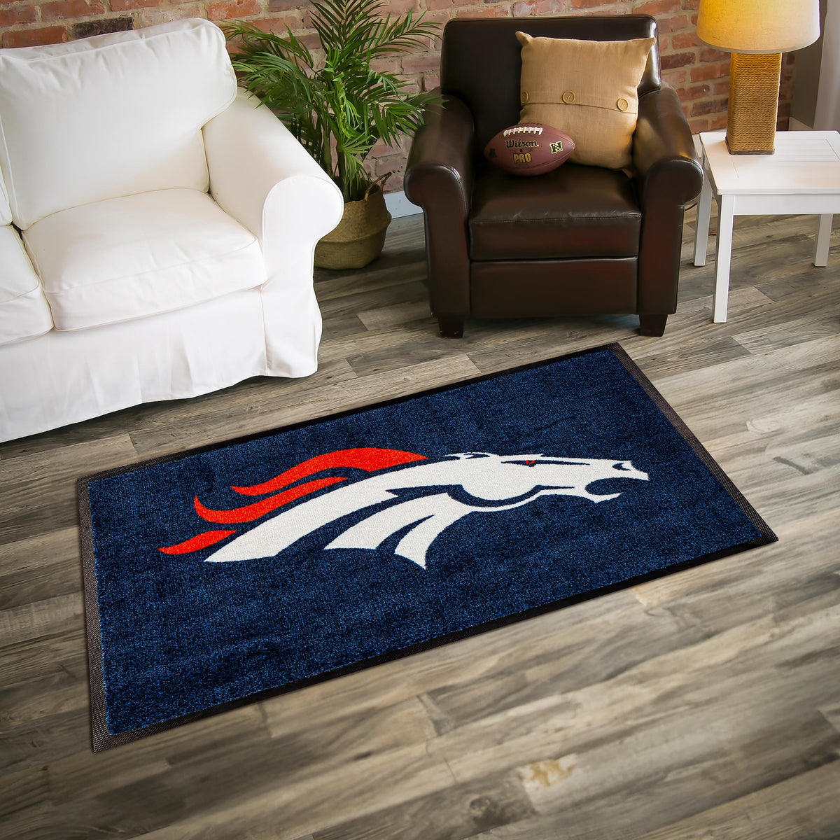 3'x5' Large USA Indoor Outdoor Entryway Mat, Denver Broncos – Team ...