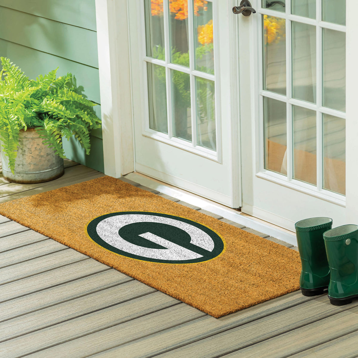 Green Bay Packers Extra Large Full Color Coir Mat, 60"x24" – Team ...