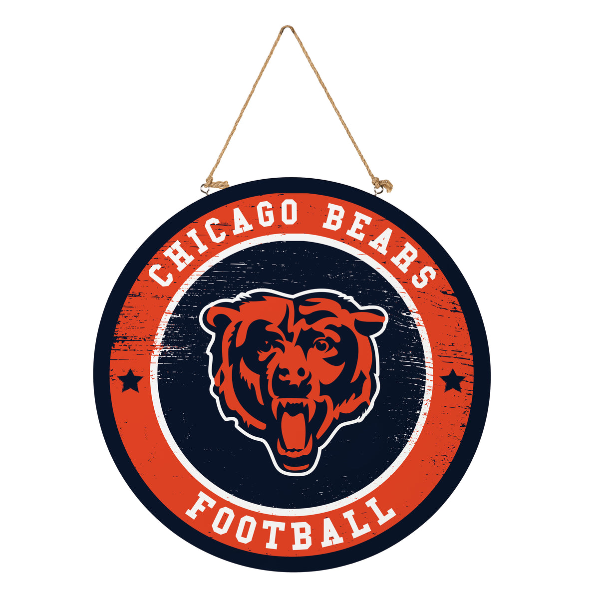 Chicago Bears Round Door Décor with Hanging Rope, 18x18 – Team Sports ...