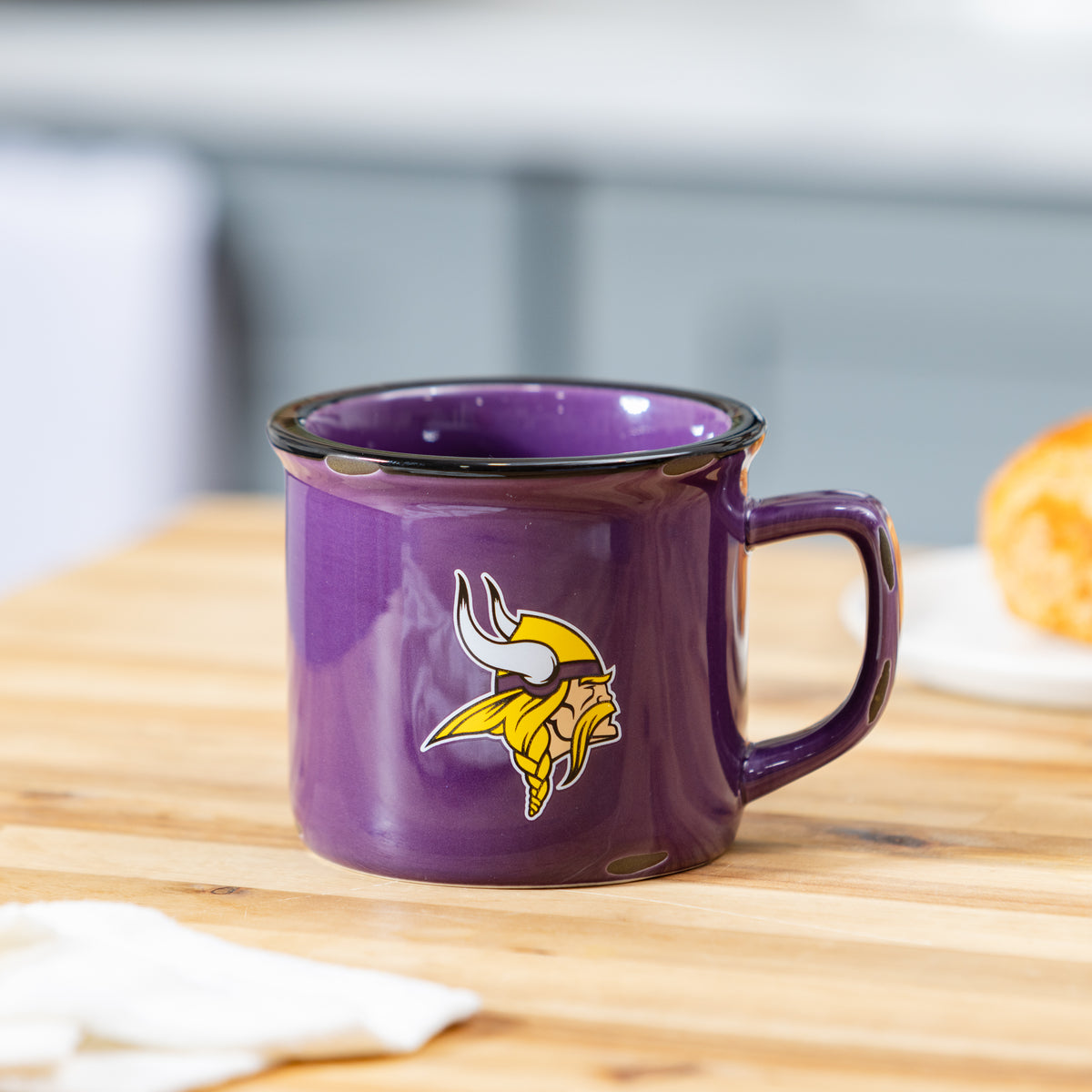 Minnesota Vikings Ceramic Camp Cup with Enamel Finish, 14oz – Team ...