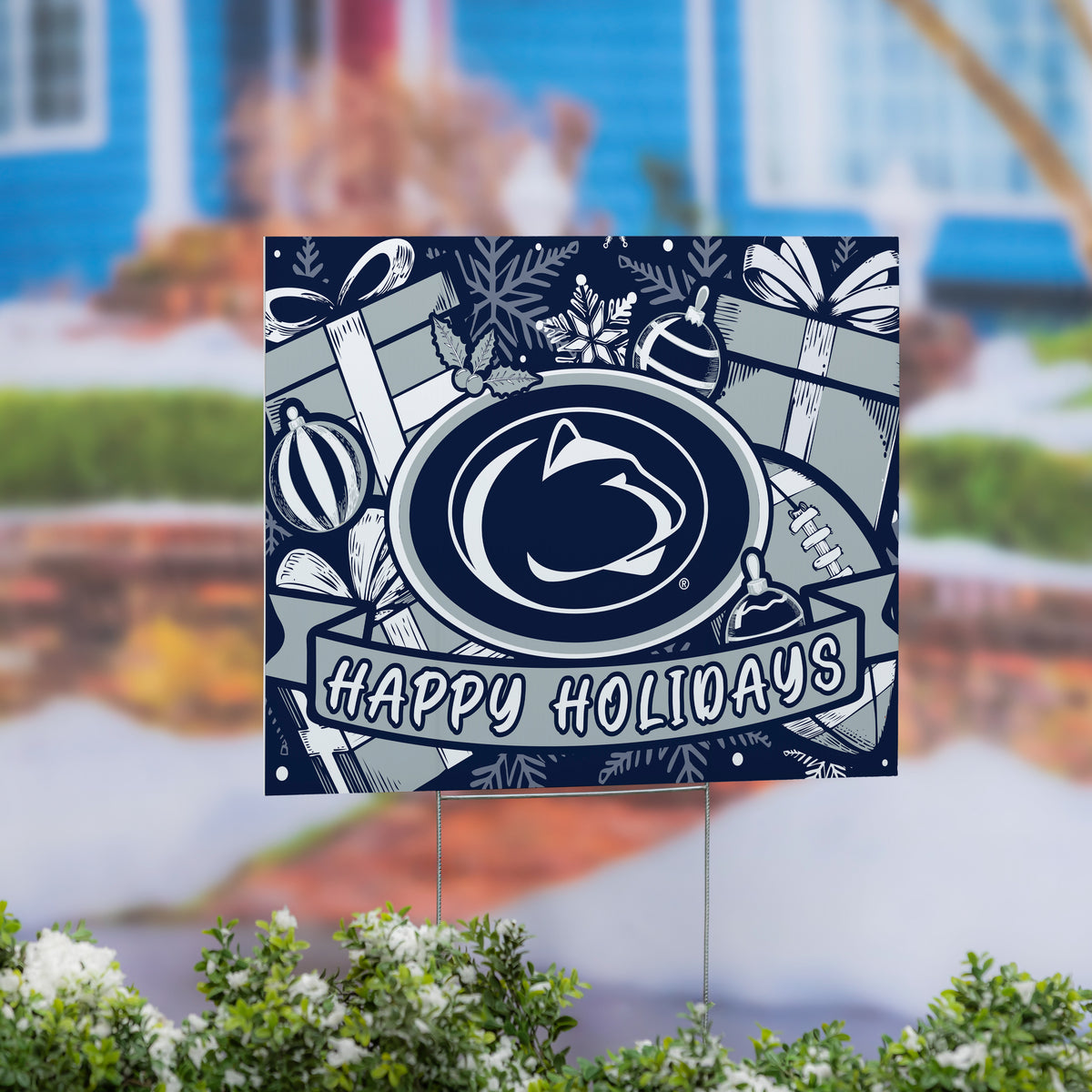 Penn State Yard Sign, Holiday – Team Sports America