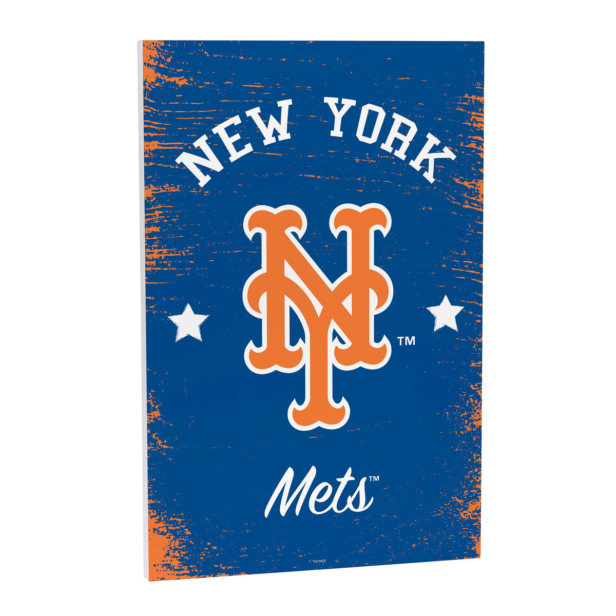 New York Mets Wood Wall Sign, 16x24 – Team Sports America
