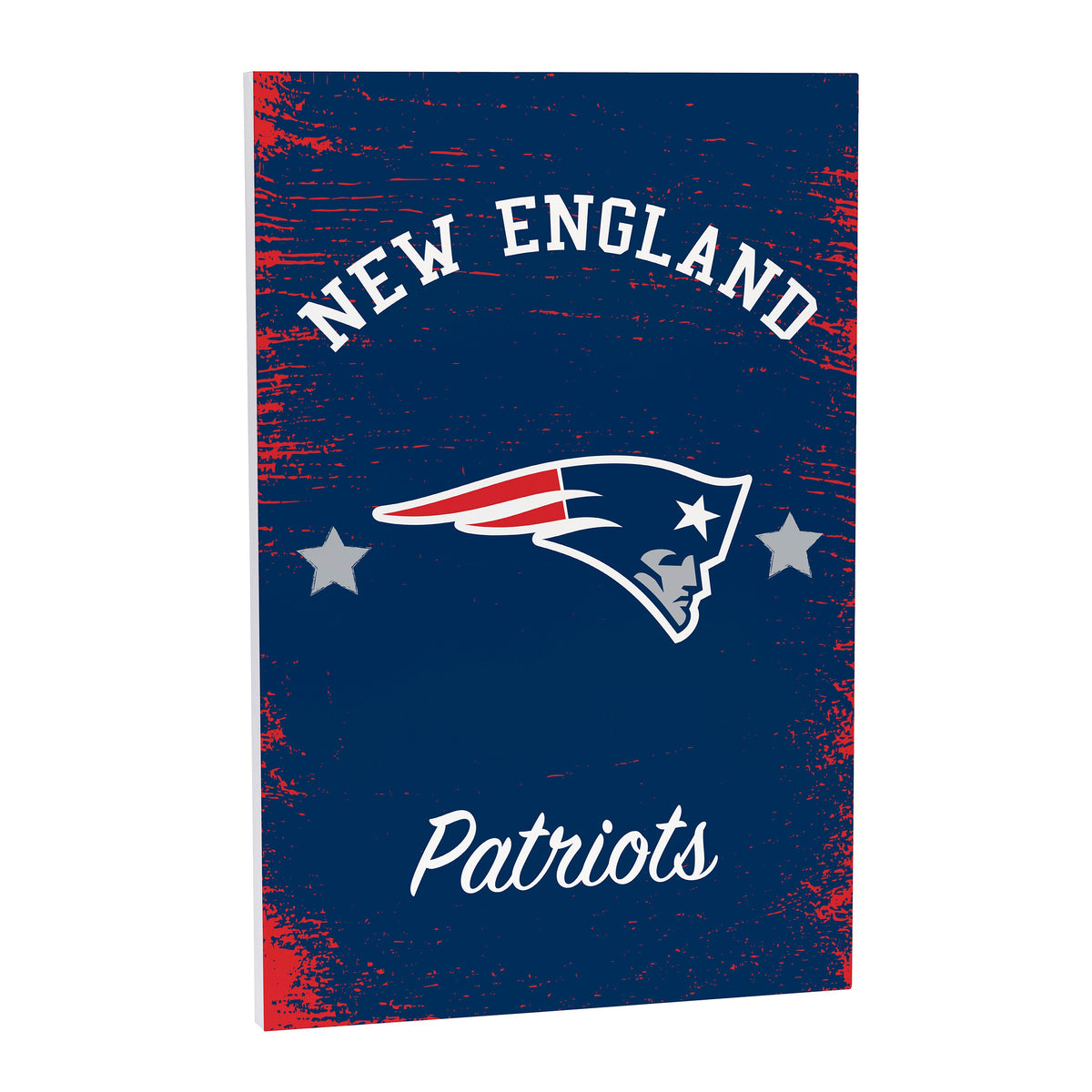 New England Patriots Wood Wall Sign, 16x24 – Team Sports America