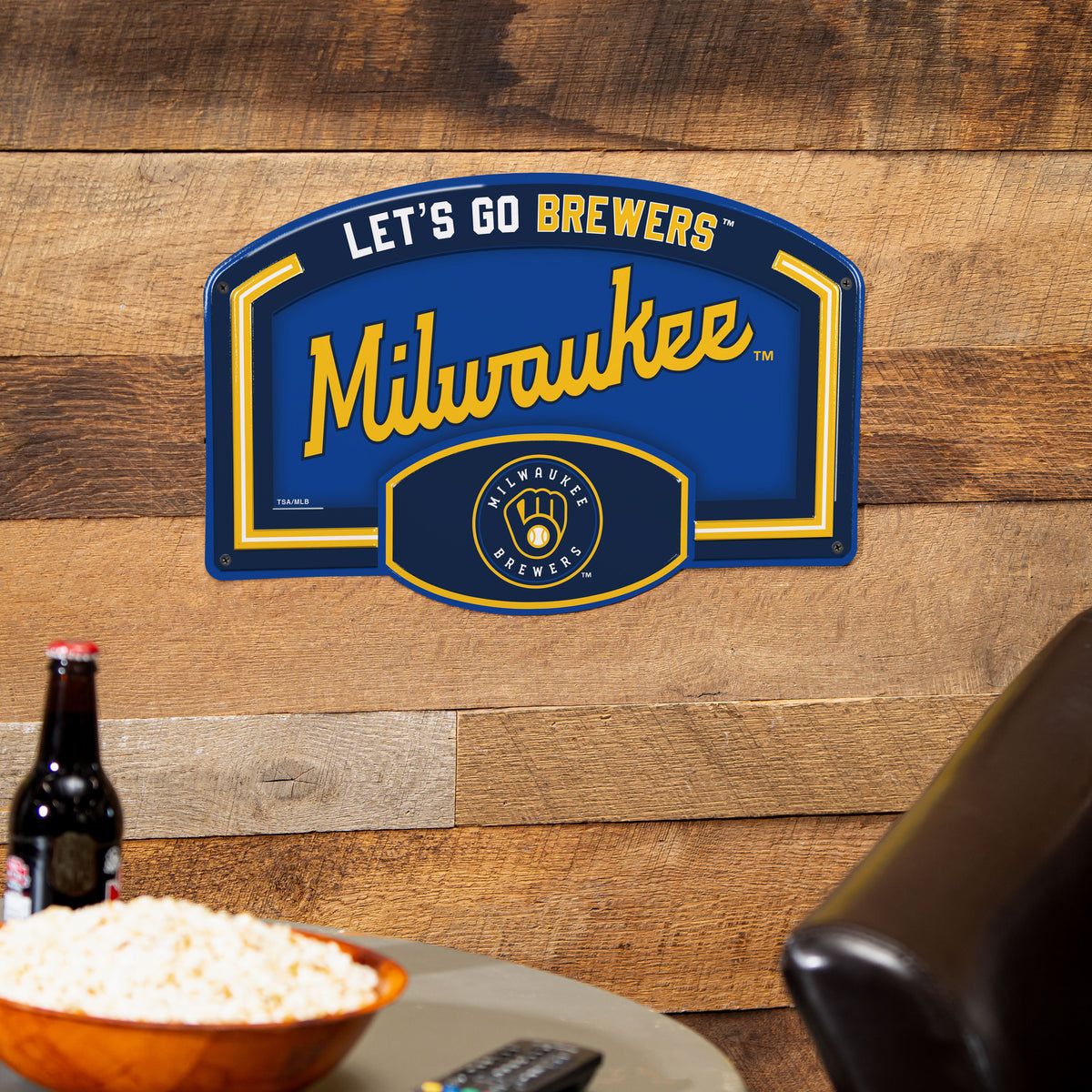 Milwaukee Brewers USA Embossed Steel Wall Sign, 11" x 17" – Team Sports ...