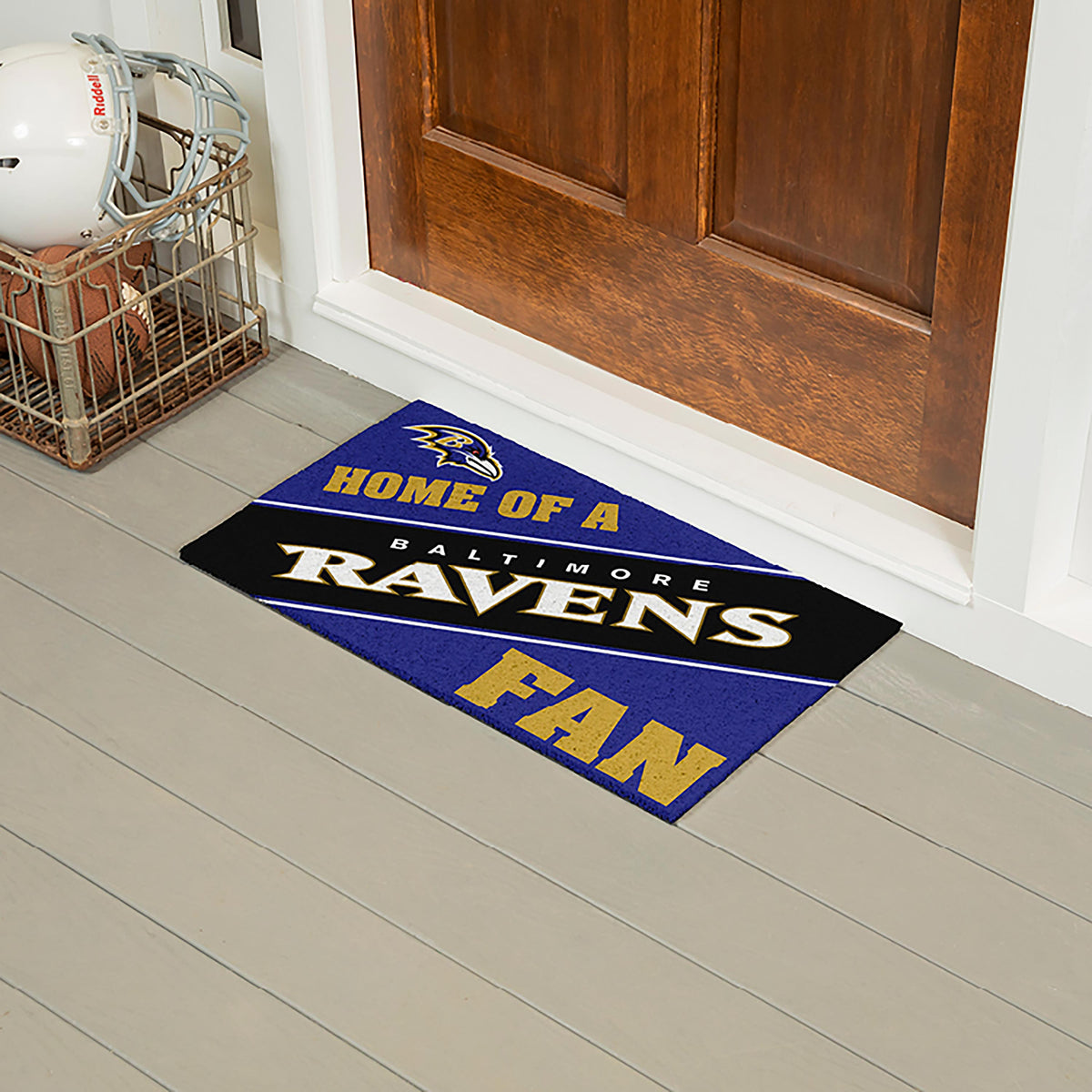 Baltimore Ravens, PVC Mat COLOR, Home of a Fan – Team Sports America