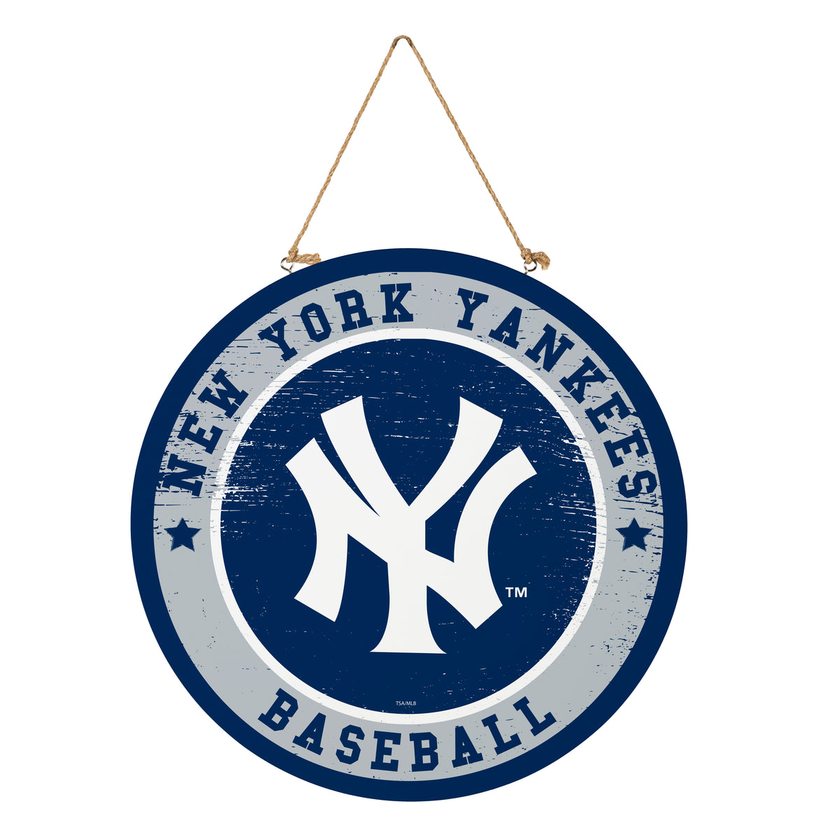 New York Yankees Round Door Décor with Hanging Rope, 18x18 – Team ...