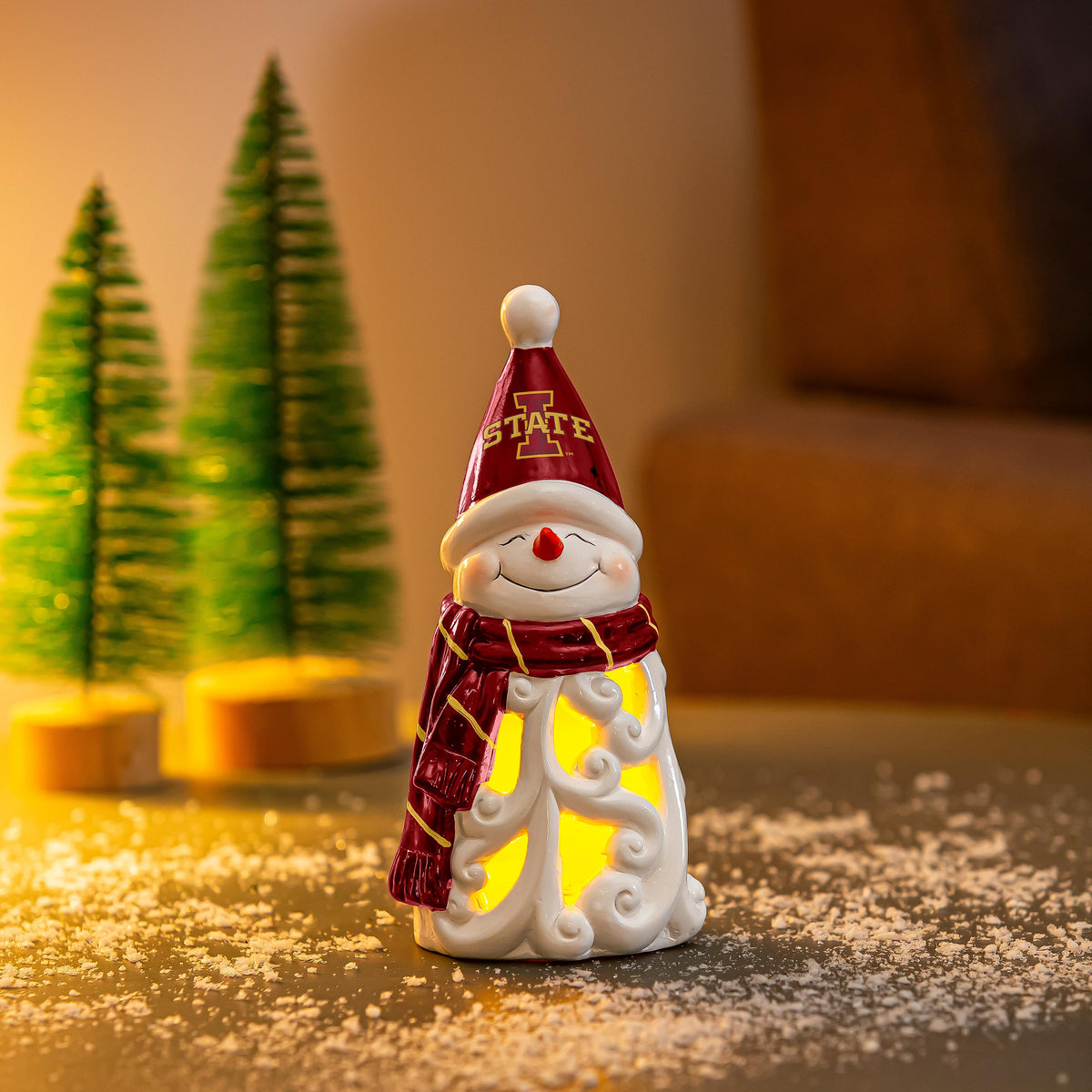 Iowa State University Snowman LED Statuary, 8" – Team Sports America