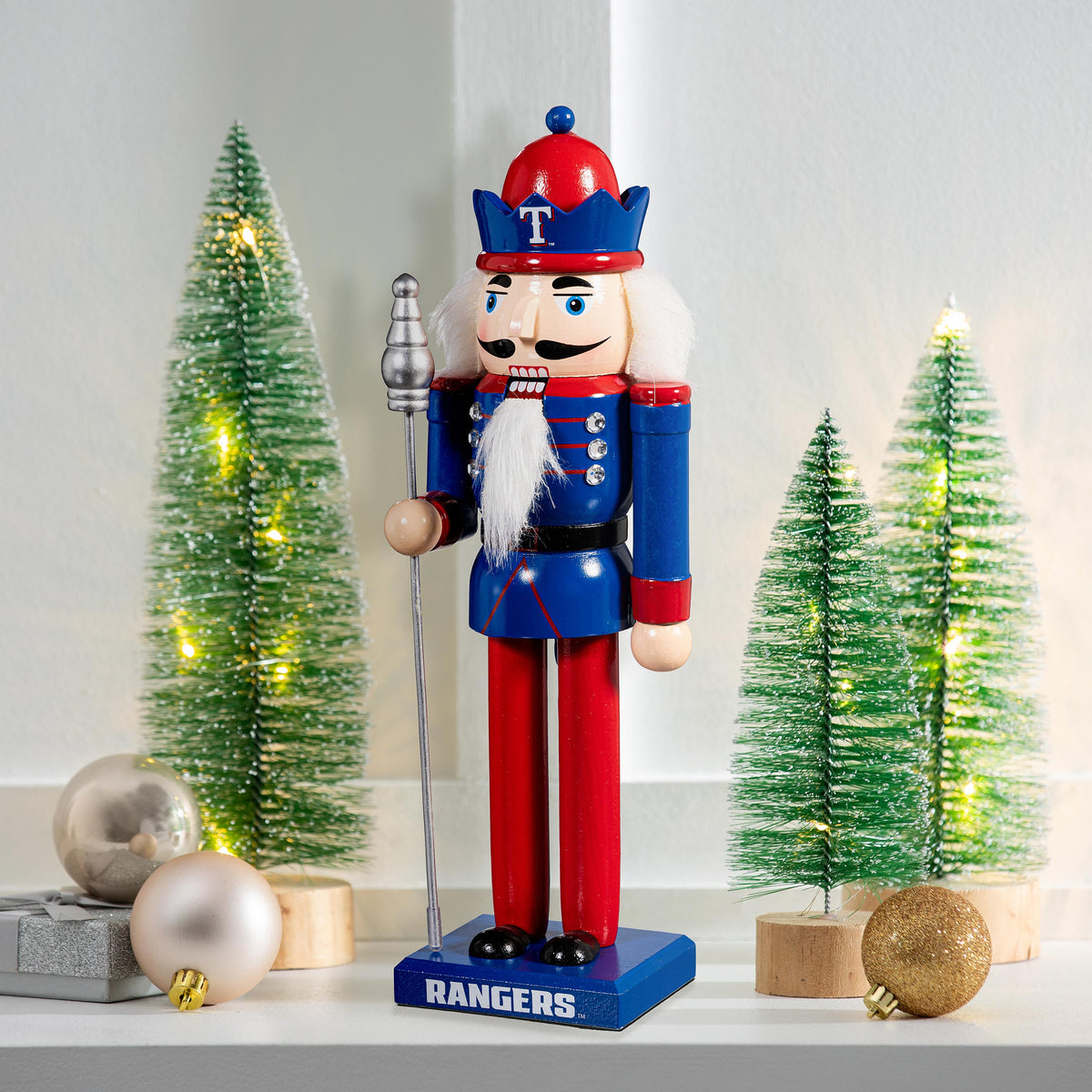 Texas Rangers Nutcracker Statue – Team Sports America