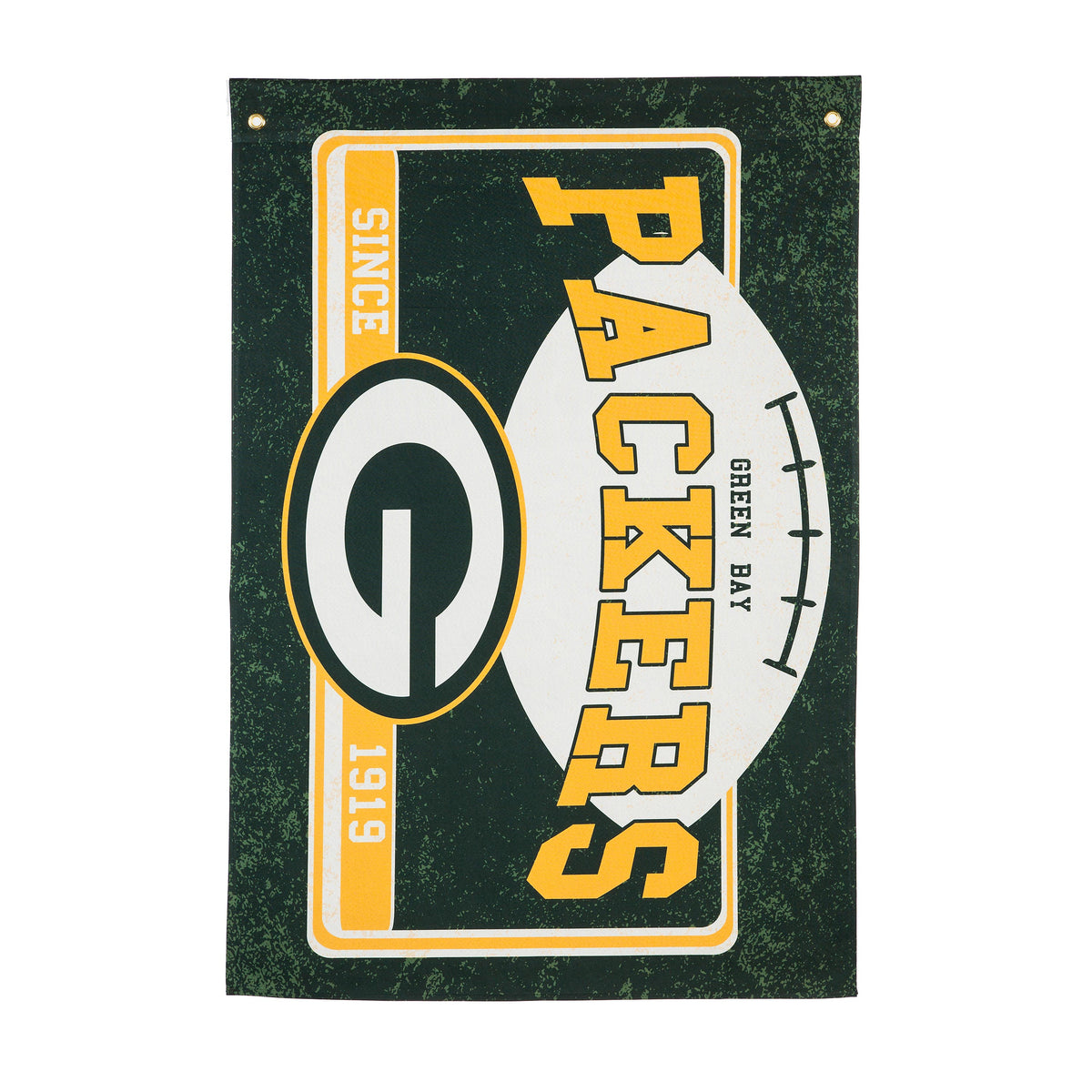 Green Bay Packers, Linen Estate Flag – Team Sports America