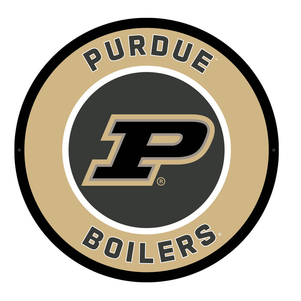 LED Wall Decor, Round, Purdue University – Team Sports America