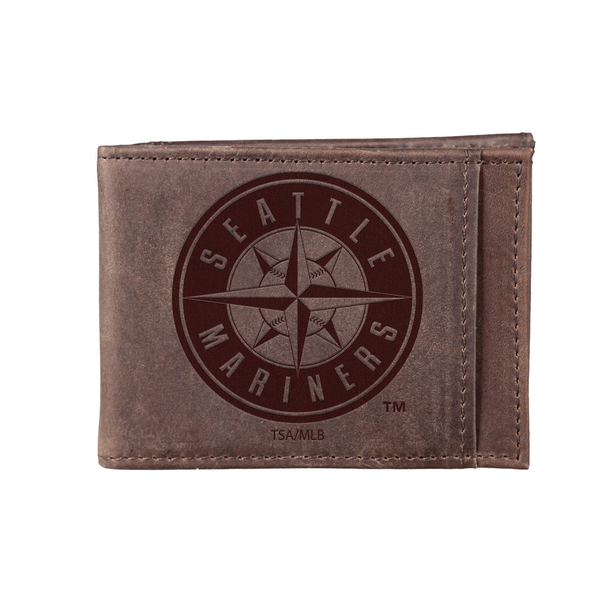 Seattle Mariners Front Pocket Wallet w/ RFID Blocking Brown – Team ...
