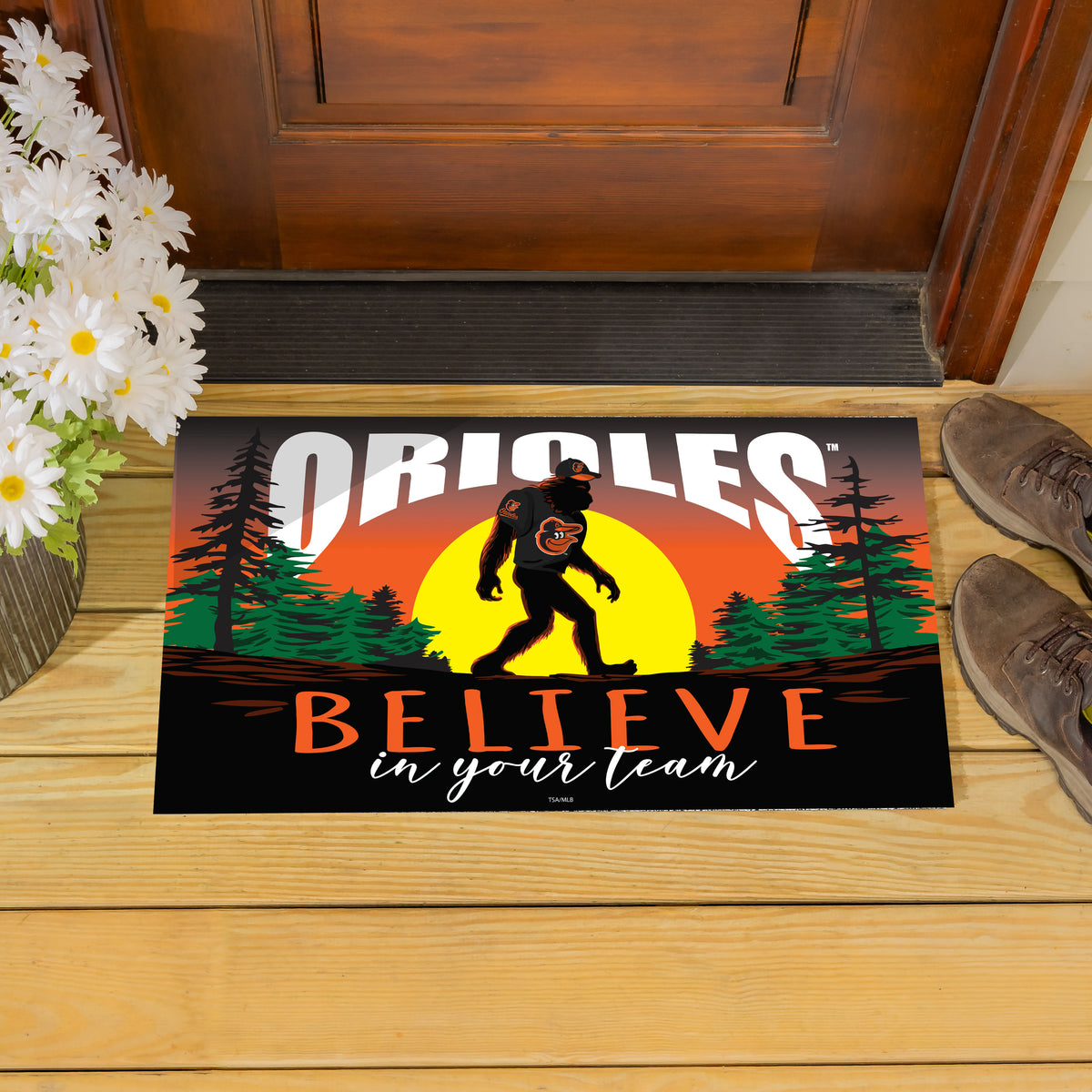 Baltimore Orioles Bigfoot PVC Mat, 28"x16" – Team Sports America