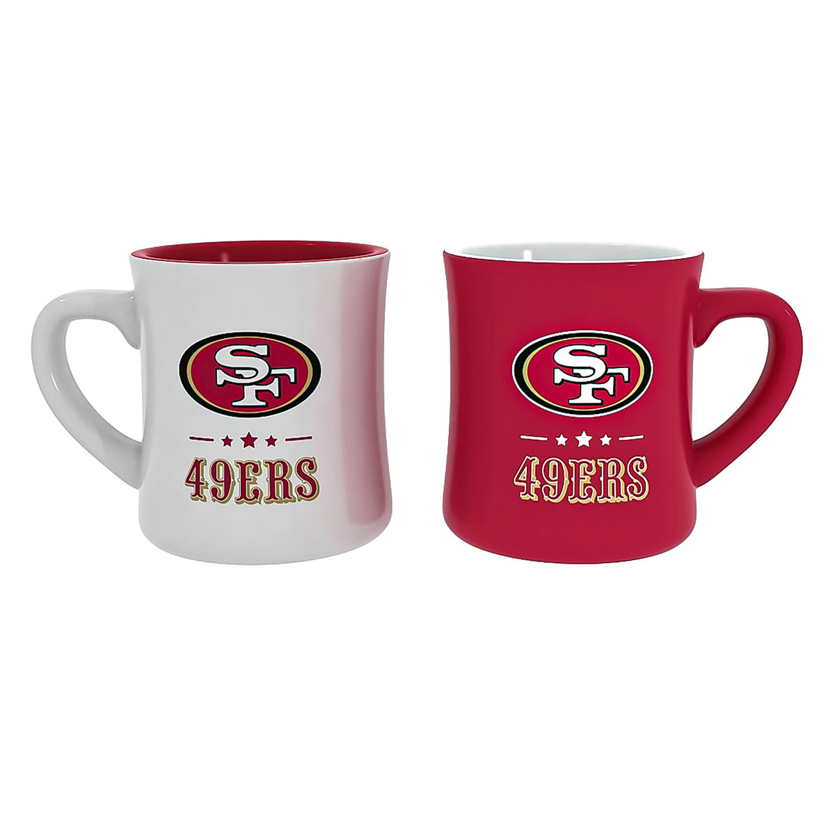 San Francisco 49ers 10oz Ceramic Cup Set, 2pc – Team Sports America