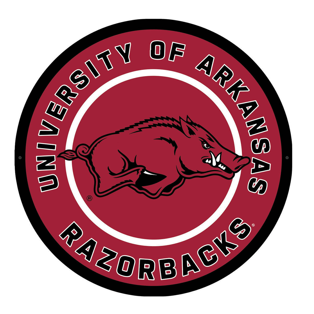 LED Wall Decor, Round, University of Arkansas – Team Sports America