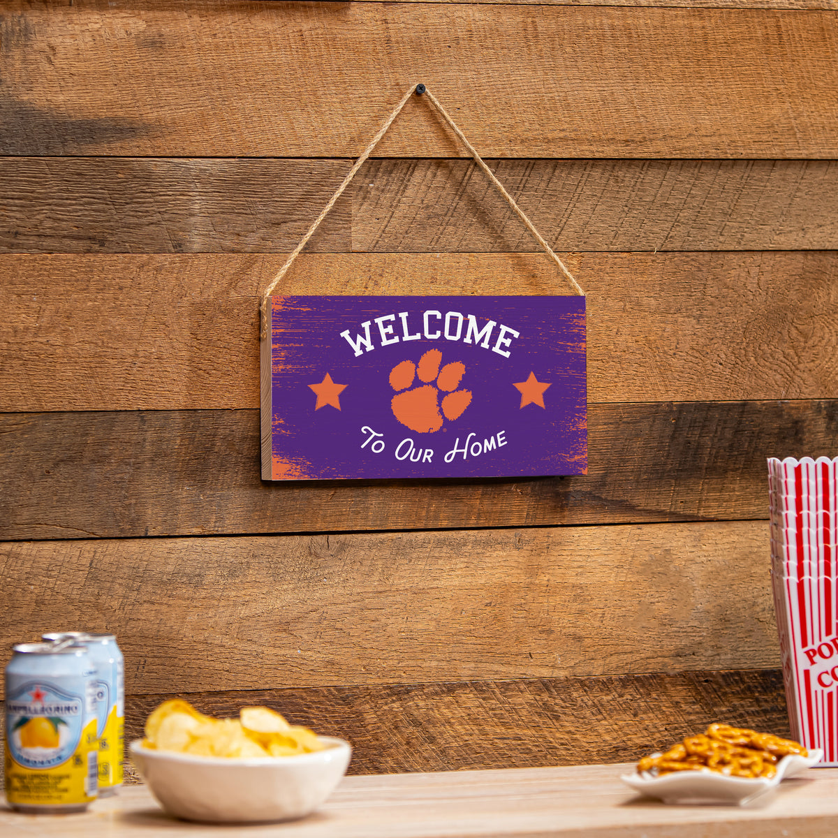 Clemson University Wood Wall Sign, 6x11 – Team Sports America