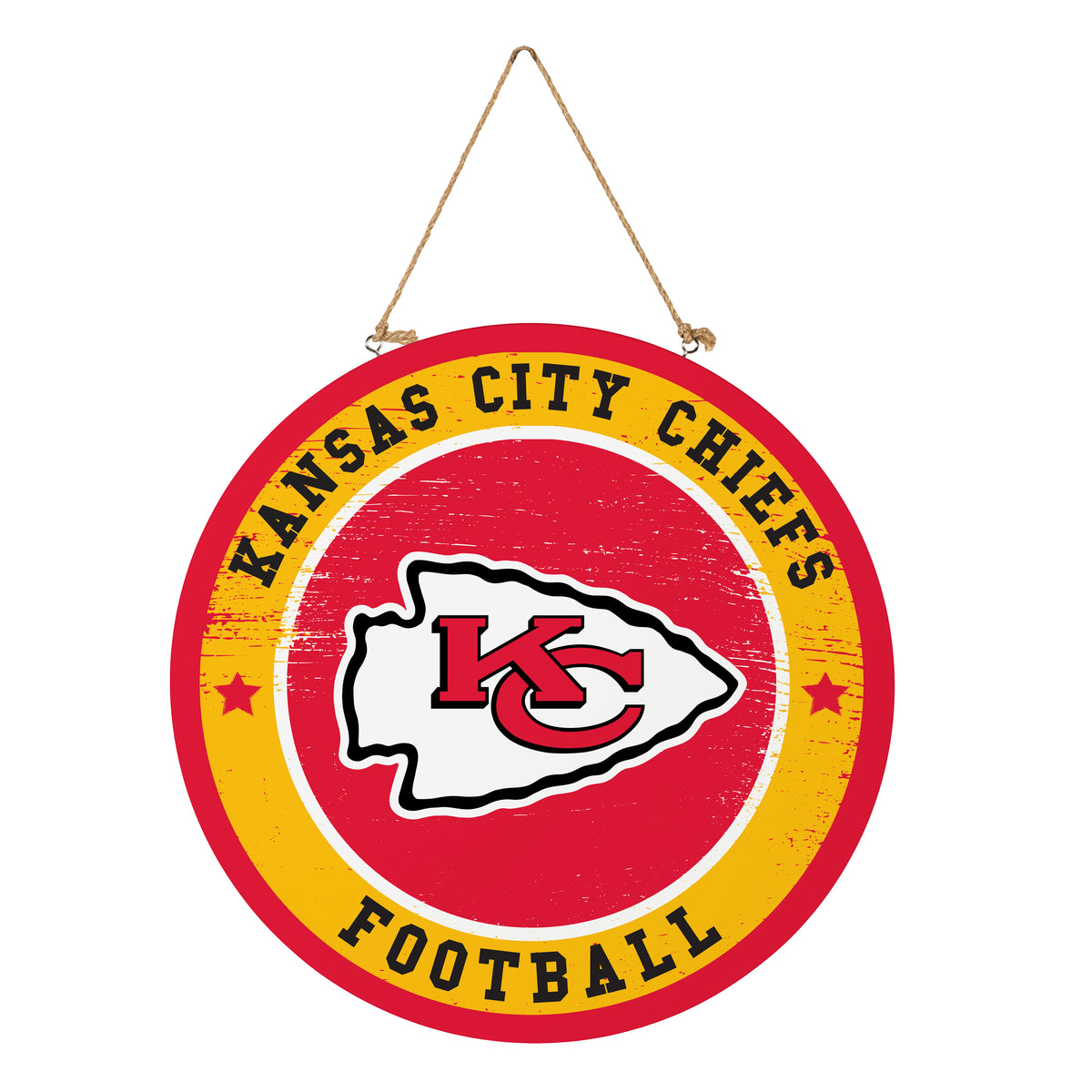 Kansas City Chiefs Round Door Décor with Hanging Rope, 18x18 – Team ...