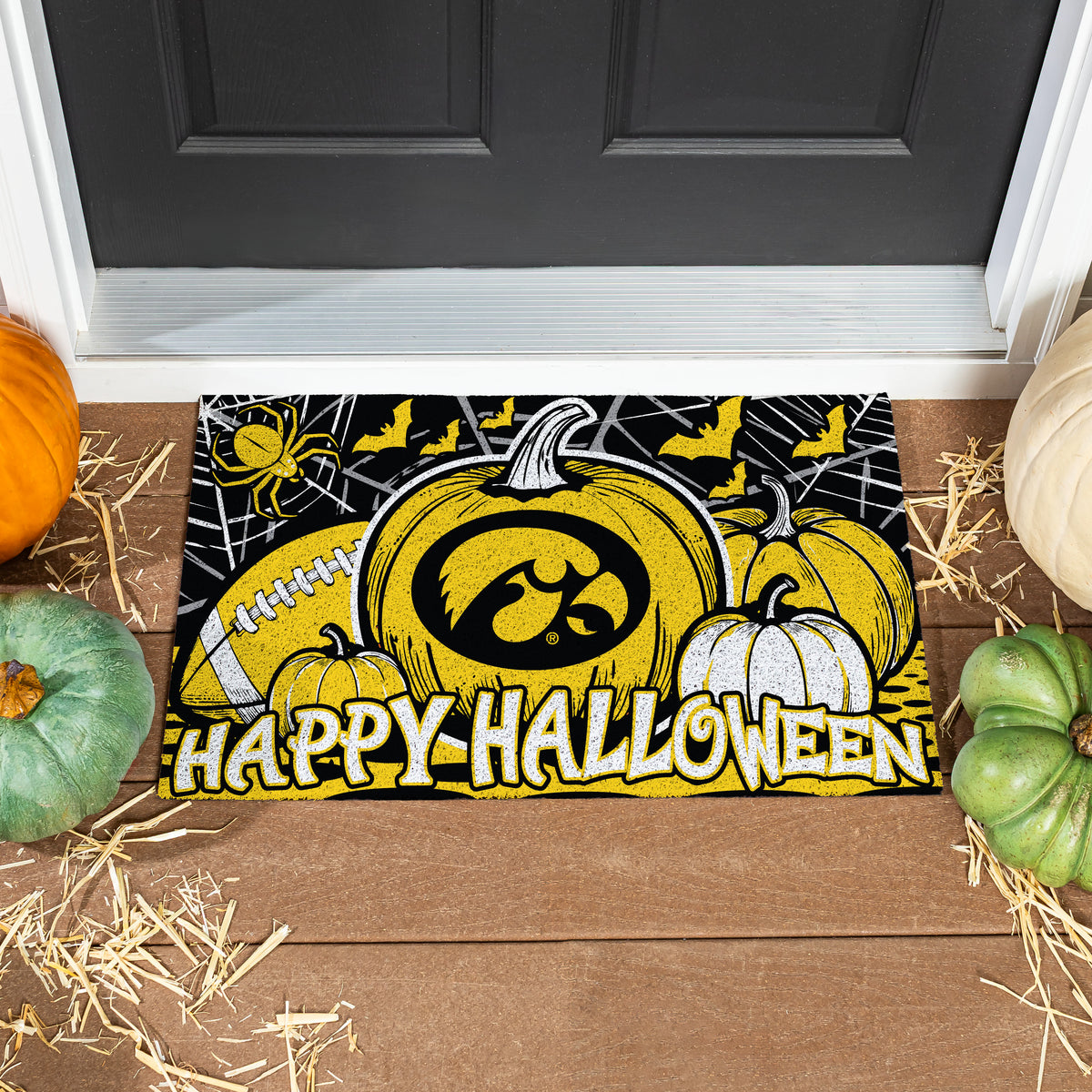 University of Iowa Halloween PVC Mat, 28"x16" – Team Sports America