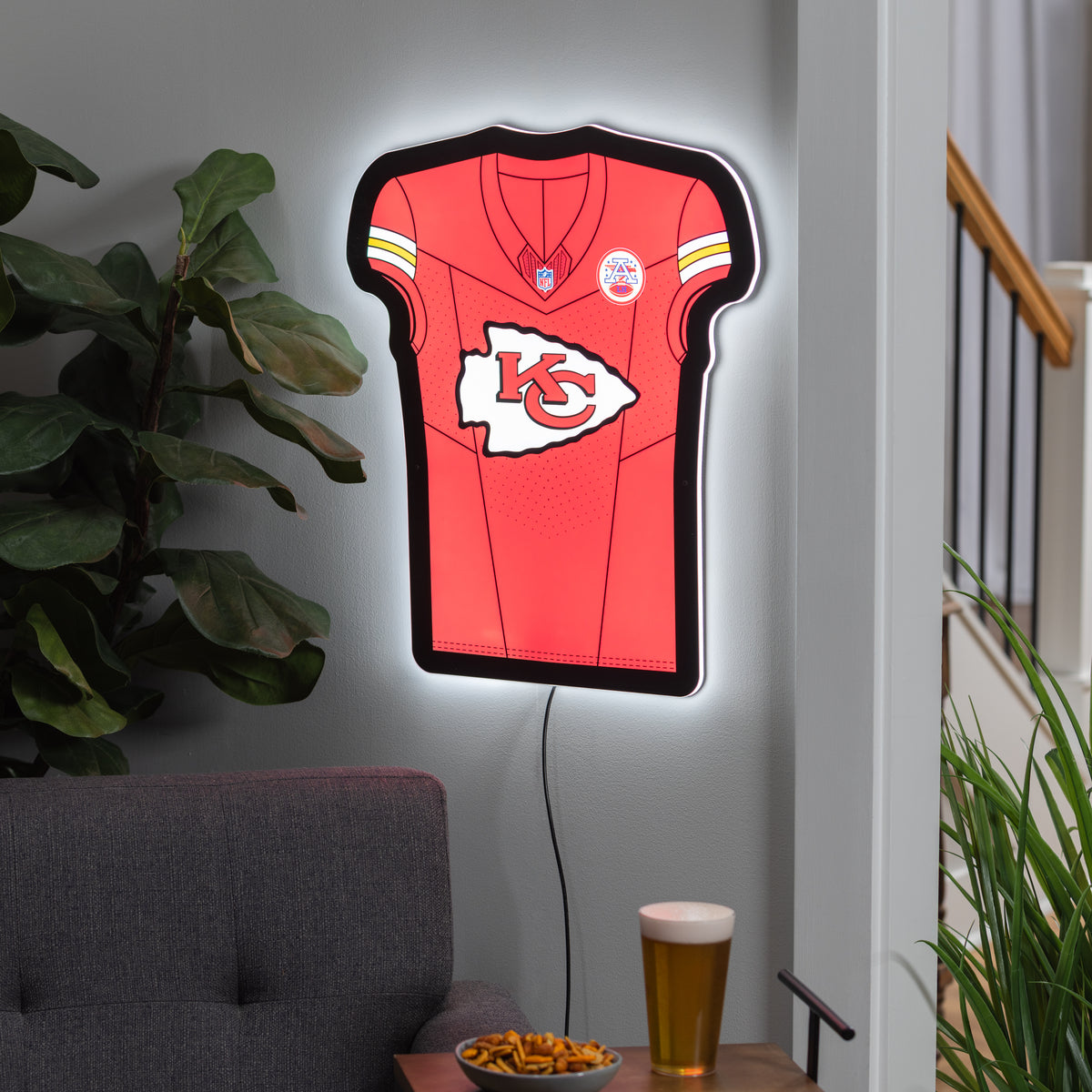 Kansas City Chiefs NFL Football Jersey Edgelite LED Decor – Team Sports ...