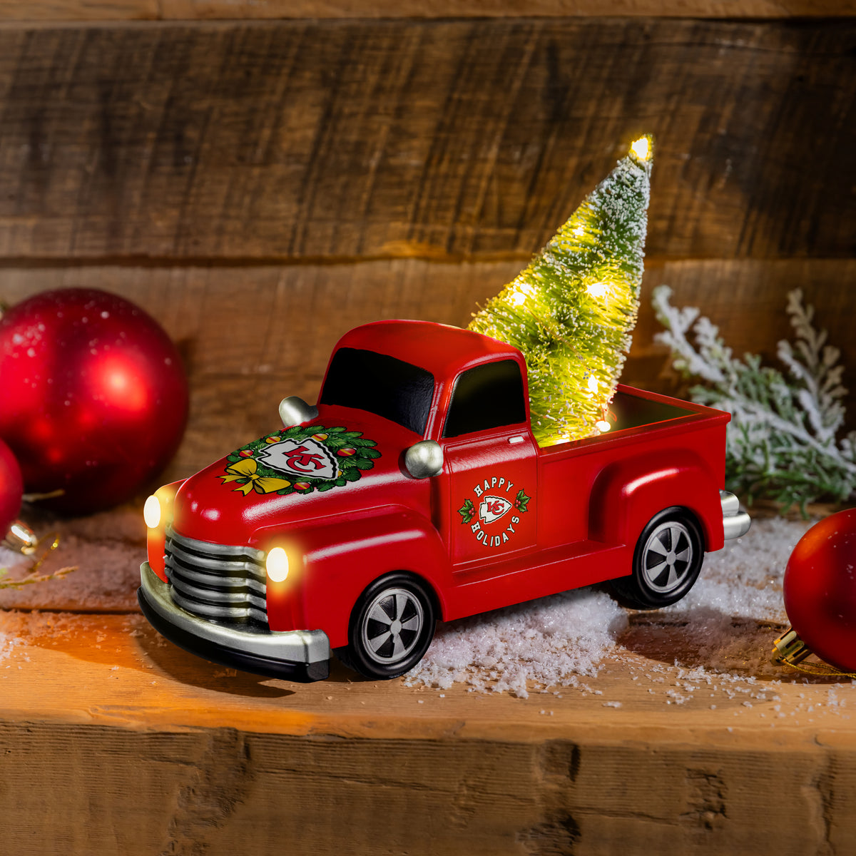 Kansas City Chiefs Holiday Rally Truck Statue – Team Sports America