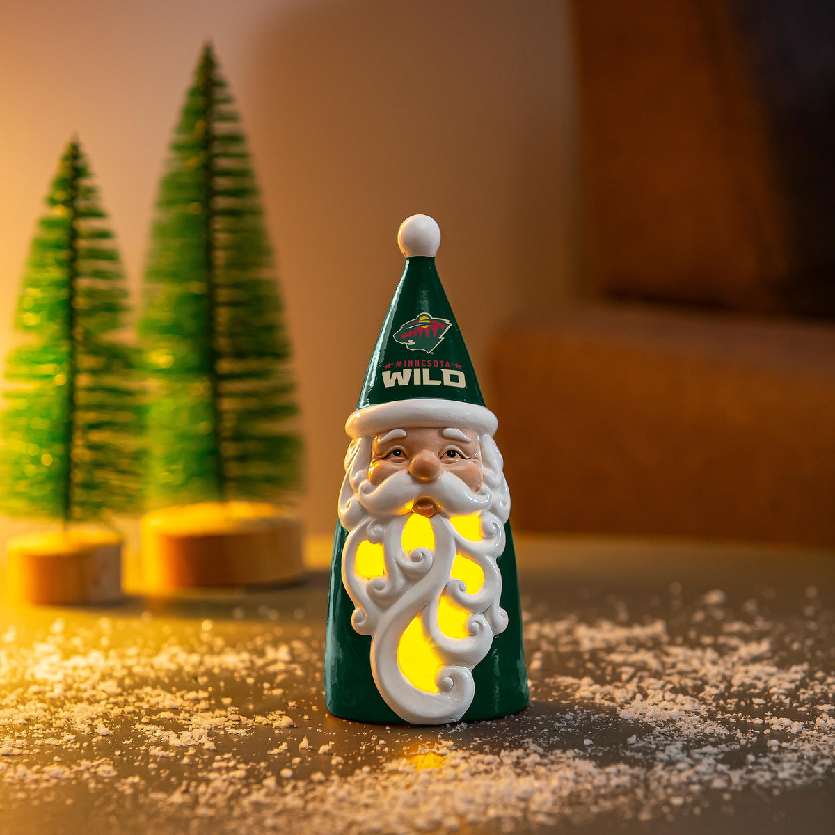 Minnesota Wild Santa LED Statuary, 8" – Team Sports America