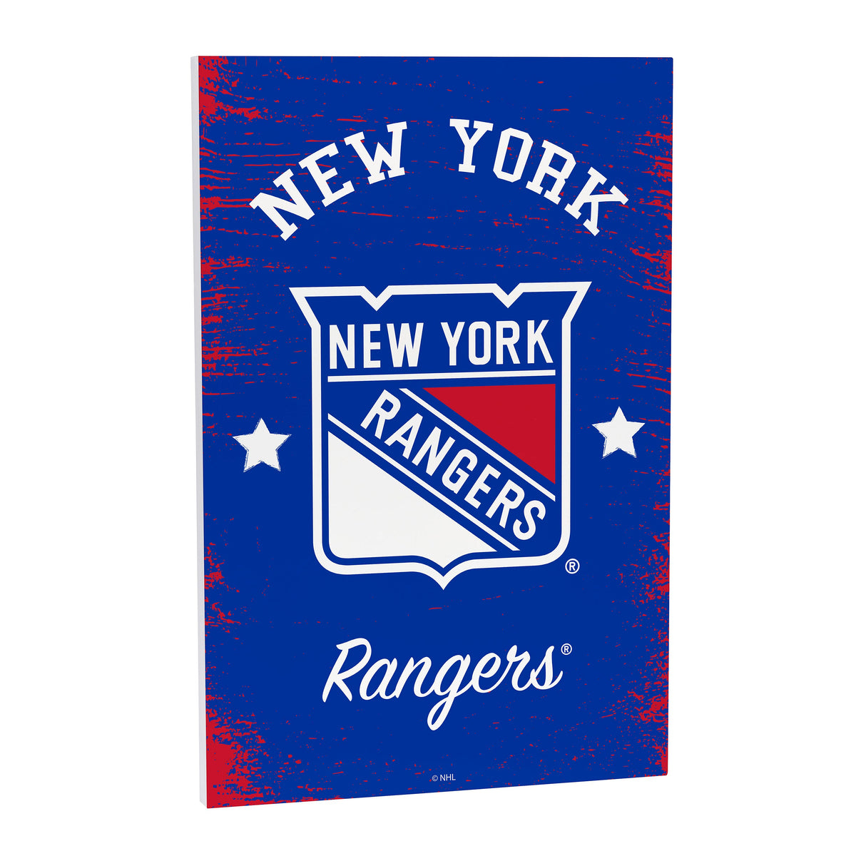 New York Rangers Wood Wall Sign, 16x24 – Team Sports America